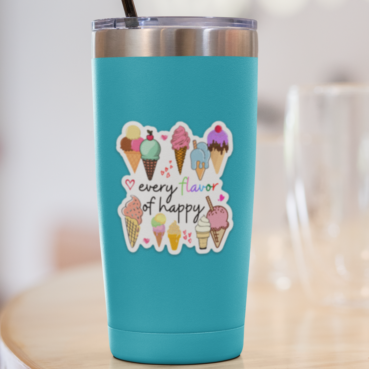 Ice Cream, Dessert Lover 🍦🌈 Vinyl Sticker – IstiloPrints